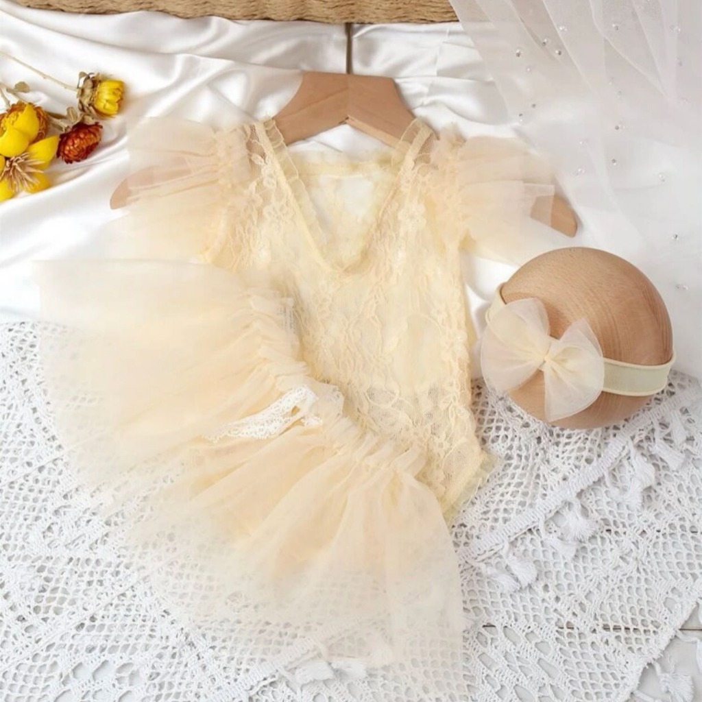 BODY PUNTILLA CON TUL Y POLLERA CON VINCHA T 0-1 M – Suricatas Tienda ...