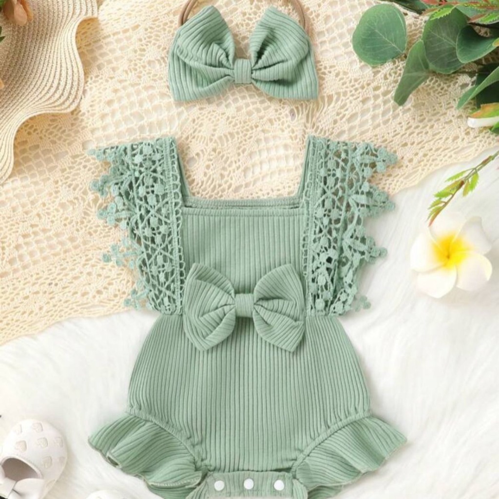 BODY VERDE CON VINCHA T 3-6 MESES – Suricatas Tienda Infantil